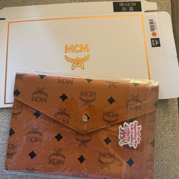 MCM | Bags | Mcm Leather Envelope Clutch With Box | Poshmark